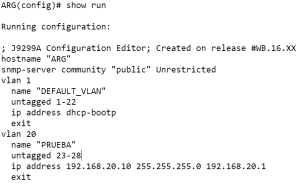 Configurar switch Aruba – ARG Informática